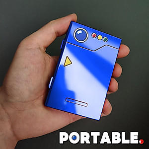 SpunKo Premium Game Card Case for Nintendo Switch, Portable & Thin, Aluminum Game Storage Card Holder Box Suitable for 6 Game Cards (Blue)