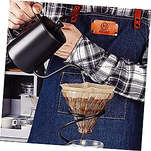 Mikinona 1pc Hand Pour Coffee Pot Drip Filter Teakettle Electric Kettle Manual Espresso Machine Mini Espresso Maker Stainless Pot Stainless Steel Pot Black 304 Stainless Steel