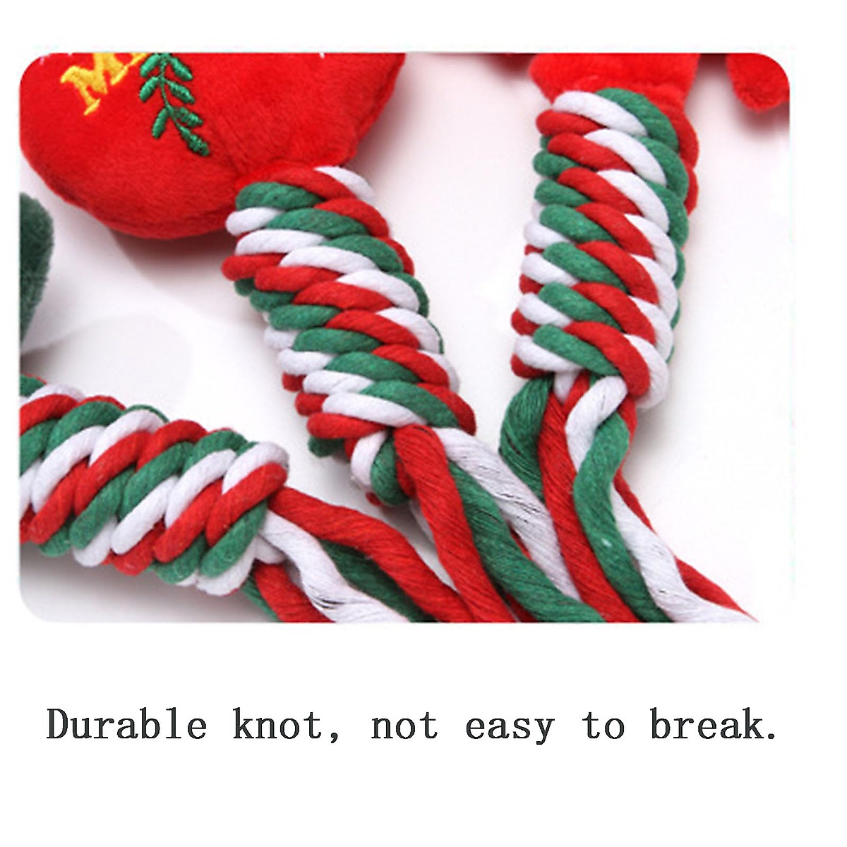 HESUILONG Dog Toys Puppy Teething Chew Toys,Dog Chew Toys Rope Toys,Cat Chew Toys,Safe Braided Rabbit Toys Healthy Gift Christmas Toy