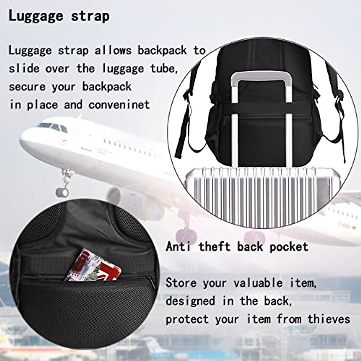 LUJA DLING Ronaldo #7 Cr7 Adult Backpacks Bag Laptop Bag Bookbag Usb Backpack 17 Inch For Daily