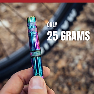 KOM Cycling Tubeless Tire Repair Kit for Bikes – Black and Iridescent Bundle! Fixes Mountain Bike and Road Bicycle Tire Punctures – Includes Tire Repair Fork and Reamer, 8 Bacon Strips.