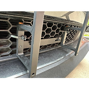 Dasen Lower Grille Front License Plate Mount Bracket Removable Compatible with 2015-2021 Ford Mustang Shelby GT350/GT350R - No Drilling