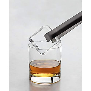 W&P Large Clear Cocktail Ice Mold - Craft Large, Flawless Ice Cubes for Cocktails, Drinks & Whiskey Premium Silicone Ice Mold BPA-Free, Easy-Release Square Ice Tray