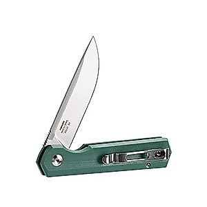 Firebird GANZO FH11S-GB Pocket Folding Knife D2 Steel Blade G10 Anti-Slip Handle with Clip Hunting Fishing Camping Gear Outdoor Folder EDC Pocket Knife (Green)