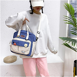 Cute Bags Kawaii Backpack Messenger Bag For School,Aesthetic Backpacks Multifunction Laptop Japanese Ita for Teen Girls Kids Lunch Totes