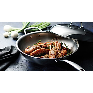 Tramontina Tri-Ply Clad Wok Stainless Steel 12 inch, 80116/046DS