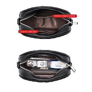 Crossbody Bags for Women Round Purse Quilted purse, Faux Leather, with Tassel