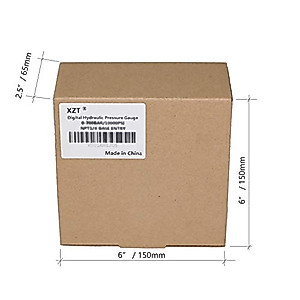 XZT 3.15" 10000 PSI Digital Hydraulic Pressure Gauge,Pressure Manometer, Pressure Sensor with 1/4-Inch NPT Connector,Base Entry