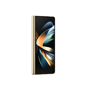 Galaxy Z Fold 4 Cell Phone, Factory Unlocked Android Smartphone, 256GB, Flex Mode, Dual Sim (1x eSim + 1x Nano) Multi Window View, Foldable Display, Korean International Version, Beige