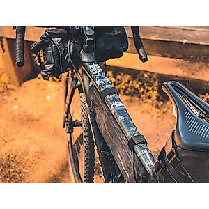 All Mountain Style Honeycomb High Impact Frame Guard Road/Gravel - Clear Bike Frame Protector Supports Universal Fitting - Helps Protect Your Bike from Scratches, Chips and Dings (Bikepacking White)