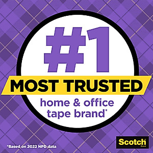 Scotch Gift Wrap Tape, 6 Rolls, The Go-To Tape for the Holidays, 3/4 x 650 Inches, Dispensered (615-GW)