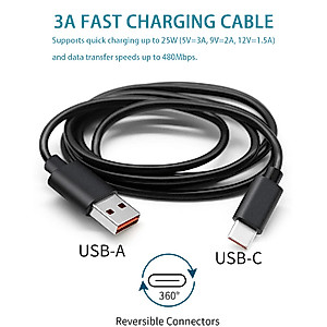 Charger Charging Cable Cord [USB-C 3.3ft] Fit for JBL Headphone Tour PRO+ TWS Live PRO+ TWS Live 660NC Tune 225TWS Tune 125TWS Earbuds Quantum ONE 800 600 400 Headset Earphone and More