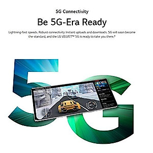 LG Velvet 5G G900UM 128GB AT&T GSM Unlocked Phone 6.8 inches - NO CDMA (Silver) (Renewed), (Velvet (5G) 128GB LMG900TM)