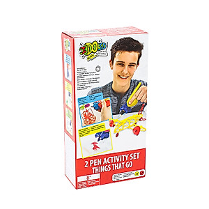 Giochi Preziosi IDO3D Ultra, Set of 2 Tubes, Creative Hobbies, 3D Drawing, New Formula of Gel That Dries Quickly, 1 UV Lamp, 1 Mould Plate, 1 Layer, 1 Guide, Random Models, from 8 Years, Dd000