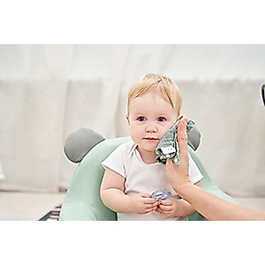 CottCare 12-Pack Muslin Baby Drool Bibs 100% Cotton for Boys and Girls,Soft and Absorbent/Atrovirens/Green/Apricot white/Grey