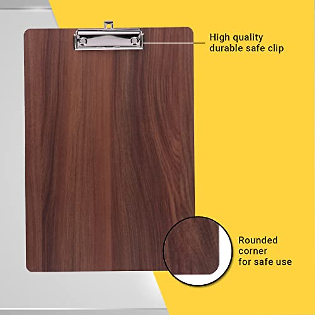 Navneet Youva | Wooden Exam Board for Students and Artists | Size - 24 cm x 34.5 cm | Pack of 1