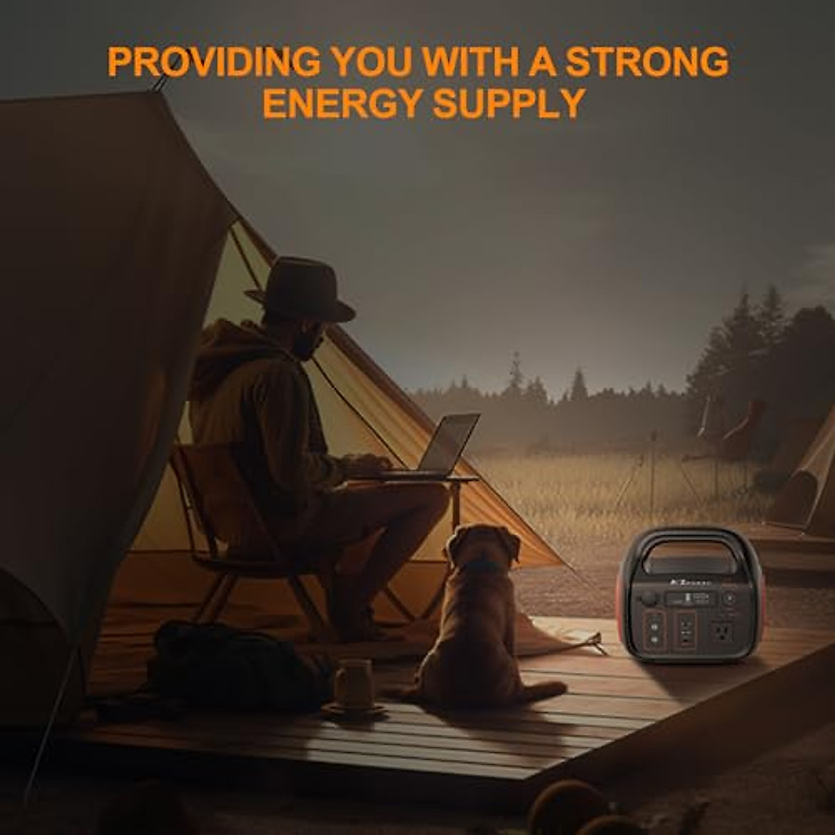 ATZ POWER Portable Power Station, Solar Generator 296Wh Power Bank with 110V Pure Sine Wave AC Outlet 80000mAh Lithium Battery Generators for Home Use, Camping, Travel, Emergency Backup