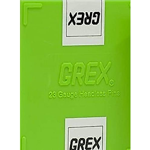 GREX P6/35L 23 Gauge 1-3/8-Inch Length Headless Pins (10,000 per box),Galvanized Steel