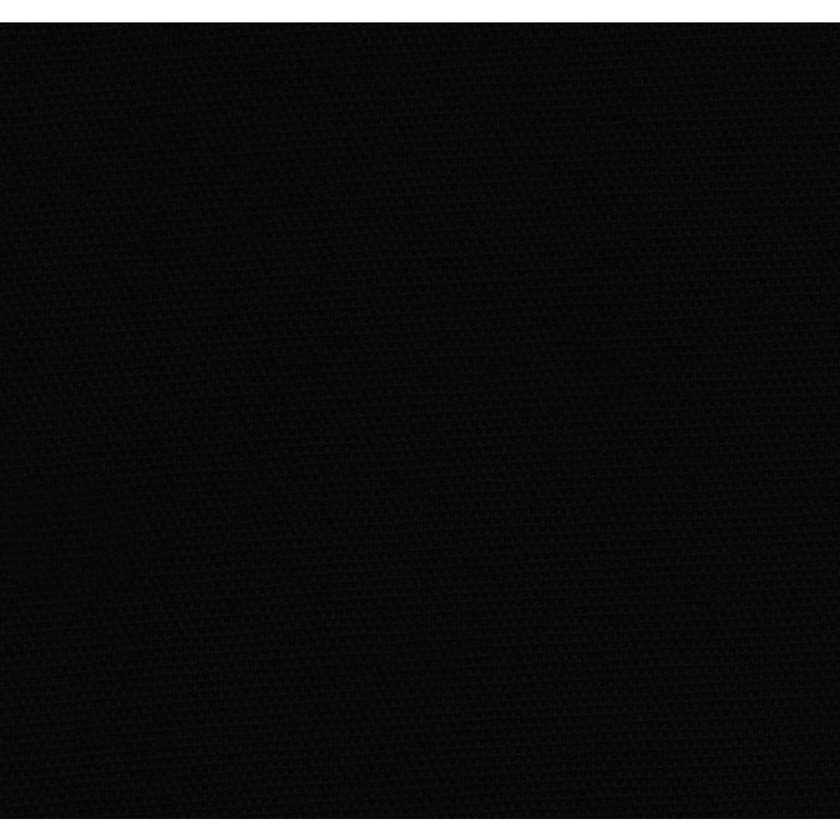 Encasa Table Runner 13x72 in Long | Cotton Canvas Fabric | Jet Black Solid Color | Machine Washable & Durable