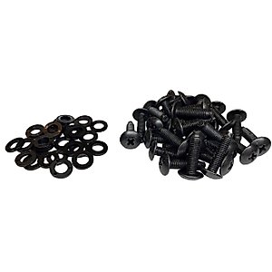RackGold 10-32 Rack Screws 25 Pack w/Washers - USA Made &