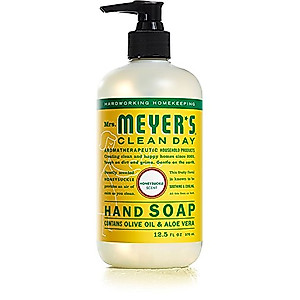 MRS. MEYER'S Liquid Hand Soap 12.5 OZ Scents Variety Pack 6 ( Rosemary, Basil, Geranium, Honeysuckle, Lavender, and Lemon Verbena)