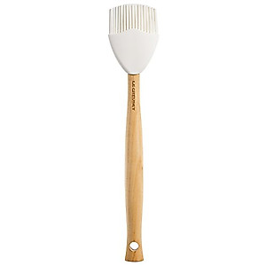 Le Creuset Silicone Craft Series Utensil Set with Stoneware Crock, 5 pc., White