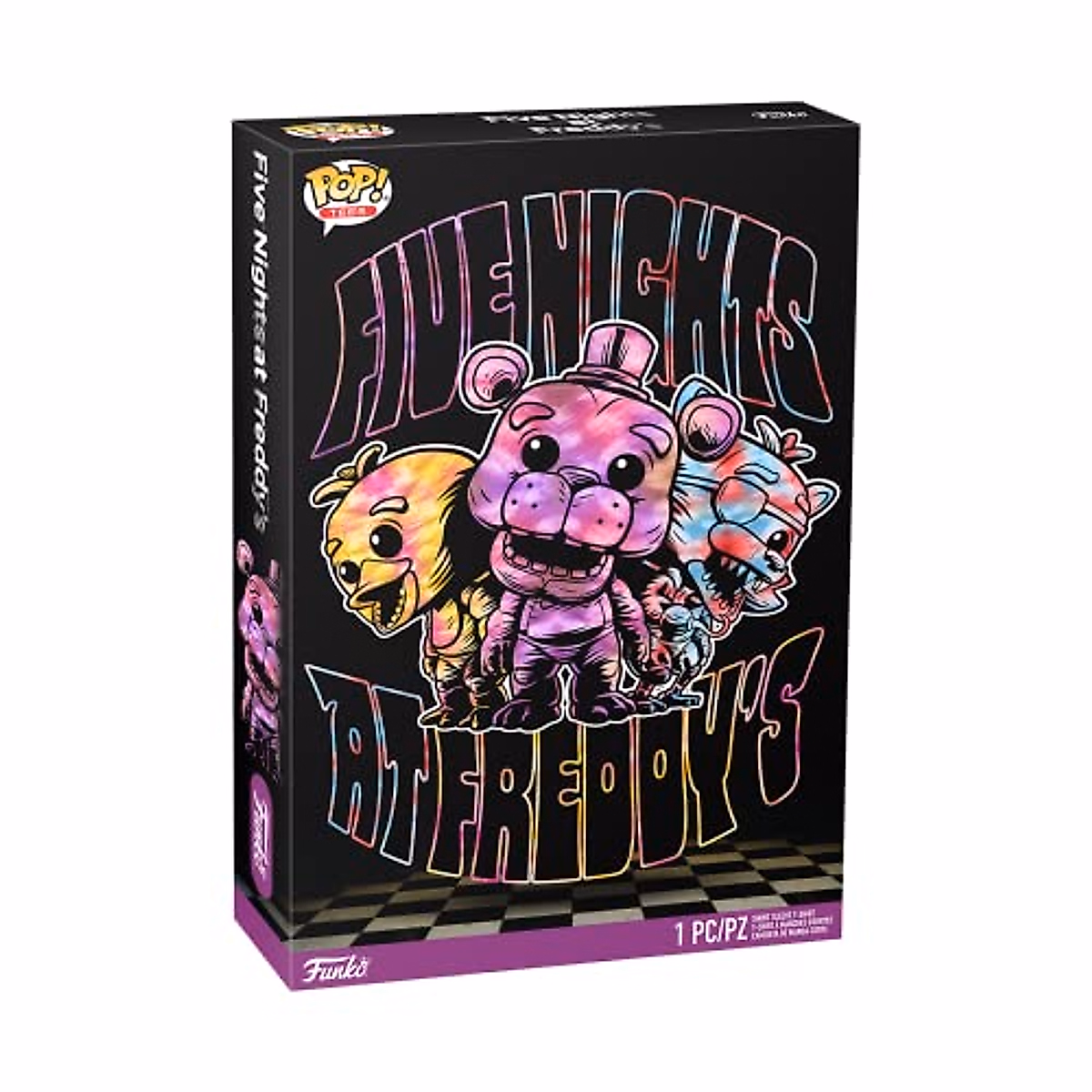 Funko Pop! Boxed Tee: Five Nights at Freddy's - Summer Tie Dye, Adult Large