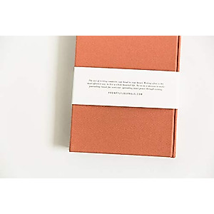 Promptly Journals, Blank Journal: THINK/BELIEVE/FEEL (Dusty Rose, Pink, Linen) | Layflat Notebook | Ruled Journal | Journal Notebook | Gifts for Women and Men