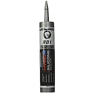 Red Devil 089650 Extreme Temperature HVAC/R Silicone Sealant, Long-Lasting Weather-Resistant Adhesive, 280 ml, Aluminum, 1-Pack