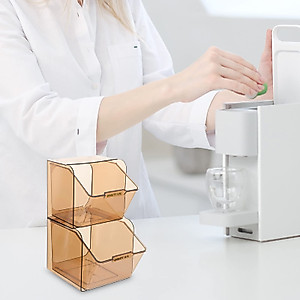 Cabilock Coffee Pod Storage Box Tea Bags Storage Holder Toilet Stool Plastic Tea Bag Rack Food Tea Bag Holder Instant Coffee Bag Holder Tea Bag Storage Rack The Pet Japanese-style