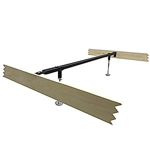 KB Designs - Metal Adjustable Bed Frame Center Support Rail System - Twin/Full/Queen
