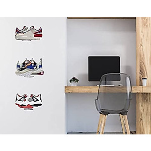 Clear Acrylic Floating Shelves for Wall Mount,Shoe Shelves,Floating Sneaker Display,Show Shelf,Wall Shoe Rack,Floating Shoe Display Shelf,Shoe Organizer Holder(12 pcs)
