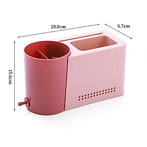 2 Pcs Utensil Holder Cutlery Caddy Wall Mounted High Capacity for Home Kitchen Knife Fork Spoon Tableware Organisers yubin1993 (Color : Blue)