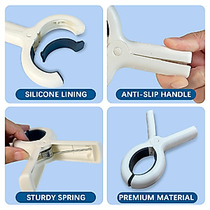 Towel Clips for Beach Chairs,Clothes Pins 12 Pack,3.7 Inch Beach Towel Clips for Beach Chairs Cruise,Clothespins Pool Towel Clips for Chairs,Lounge Chair Towel Clips,Heavy-Duty Plastic Clothes Clips