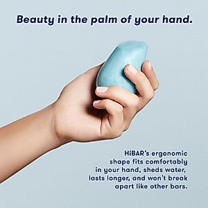 HiBAR - Moisturize Conditioner Bar - For Dry, Frizzy Hair - Deeply Nourishing & Hydrating - With Coconut Oil, Cocoa Butter, Rice Protein, & Vitamin B5 -Soap, Plastic & Sulfate-Free -Vegan -1 Solid Bar