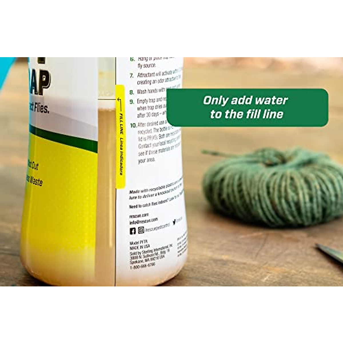 RESCUE! POP! Fly Trap – Large Reusable Fly Trap for Outdoor Use