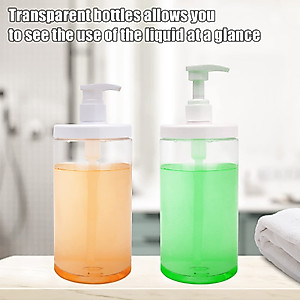 Cosywell Pump Bottle Dispenser Plastic Pump Bottles Refillable Bottles Wide Mouth Jar Style Empty Pump Bottles Bathroom Shower Containers for Lotion Shampoo Conditioner (White, 3X 1000ml)