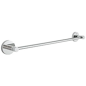 Grohe 40688001 Essentials Towel Bar, Starlight Chrome 18 Inch