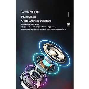 eDealz Fully Wireless Bluetooth 5.0 Rechargeable Active Sports Earbud Headphones w Smart LCD Display 48h USB C Power Charging Case Microphone Surround Stereo Bass and Passive Noise Cancelling (Pink)