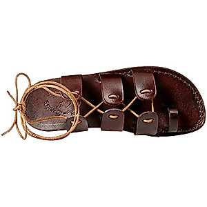 Deborah - Leather Lace Up Sandal - Brown