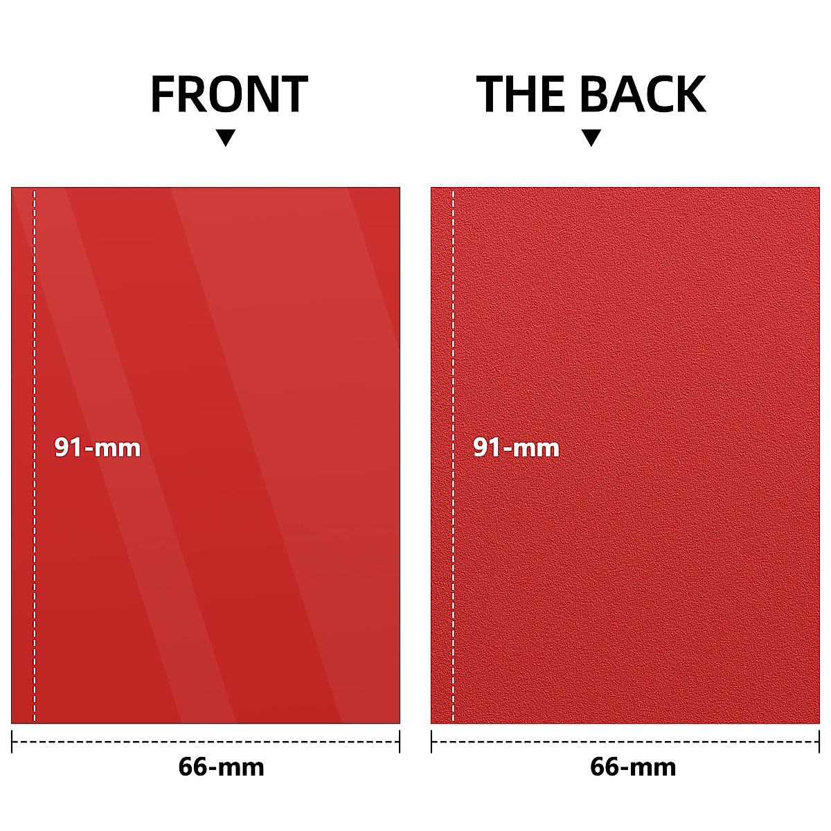 500 Counts Card Sleeves, Matte Card Sleeves Deck Card Protectors, Trading Card Sleeves Fit for MTG, Baseball Cards, Sports Cards, Game Cards (Matte Red)