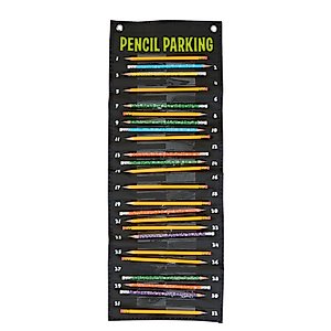 Really Good Stuff Pencil Solution Pocket Chart-Numbered Pencil Dispenser-Hanging Organizer for the Classroom-Storage Supplies for Teachers