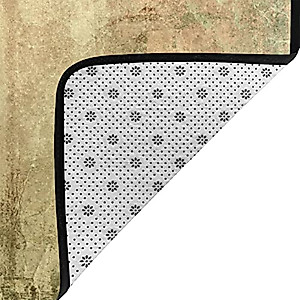 Gesey-R4T Christian Religious Bible Verse The Lord is My Rock Pattern Home Area Rugs 3'3''x5' Home Decor Carpet Soft Floor Mat Non-Slip for Living Room Bedroom, White