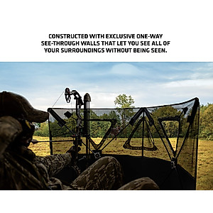 Primos Hunting DoubleBull 2-Panel Stakeout Blind with 3 Shoot Through Ports in Mossy Oak Greenleaf Camo