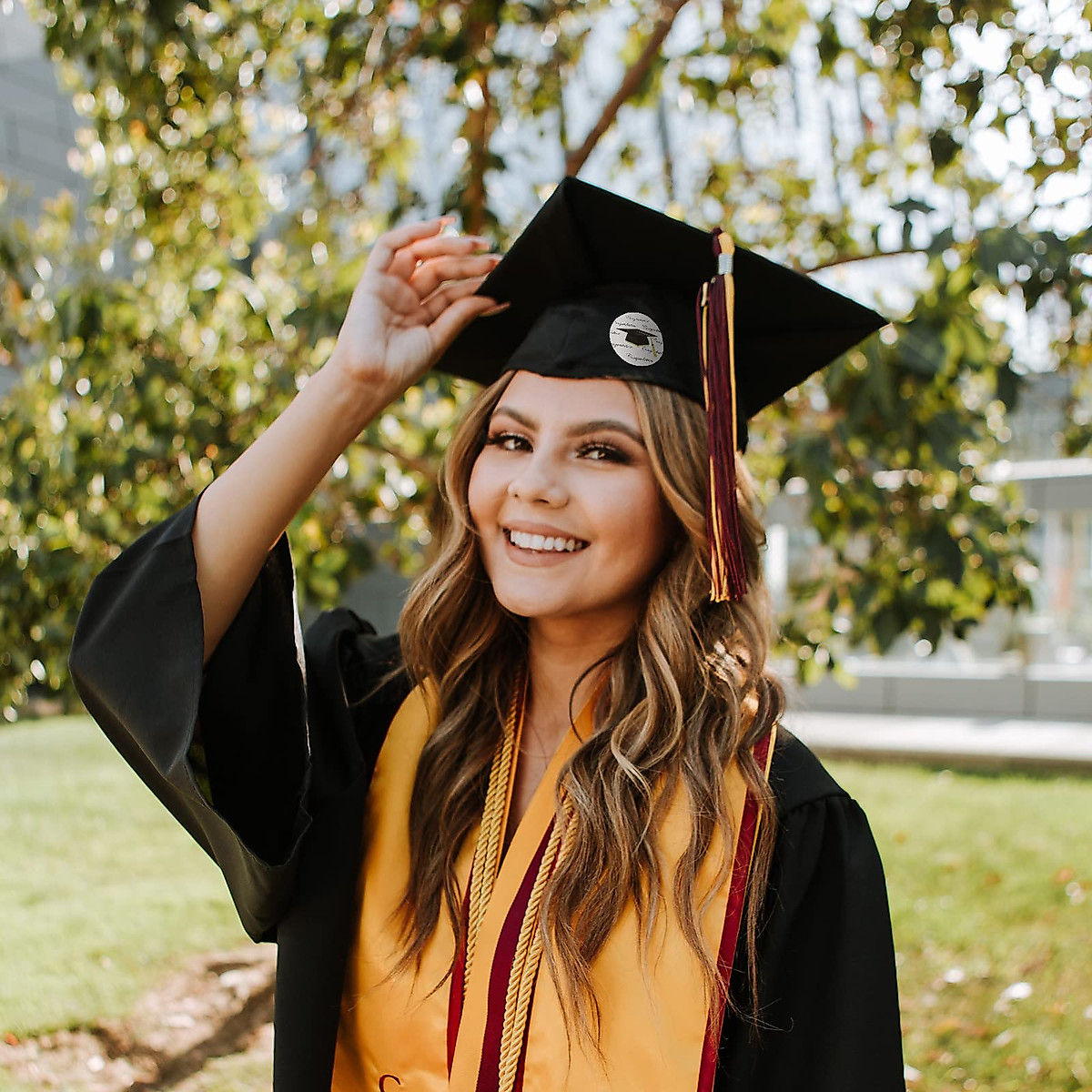 240 Pcs Graduation Stickers,2023 Graduation Cap Stickers,Self-Adhesive Grad Labels Stickers for College Graduation Hat Party Envelopes Decor Scrapbooking Supplies (240 Pcs)