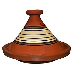 Moroccan Handmade Safe Cooking Tagine Glazed X-large 13 inches Across Traditional