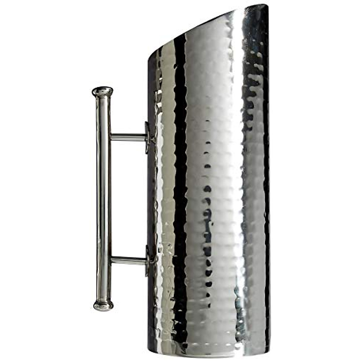 Elegance Hammered Stainless Steel Pitcher, 60-Ounce, Silver