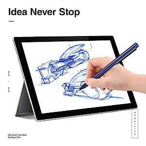 Surface Pen, Skymirror Microsoft Pen Compatible with Surface Pro 9/8/7+/X/7/6/5/4/3, Surface Book 3/2/1, Surface Go, Surface Laptop, Surface Go Laptop with high Pressure Sensitivity (Blue)