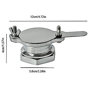 HNDTM Honey Gate Valve Honey Tap Stainless Steel Honey Gate Honey Bucket Accessories Honey Valve Tool Beekeeping Tool for Honey Extractor or Bottling Equipment