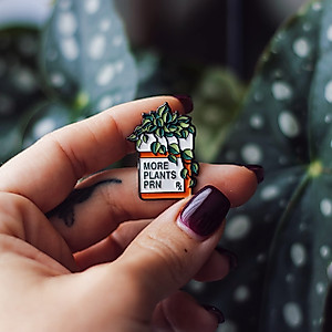 Plants Rx Botanical Enamel Badge Reel Pin | Cute Nurse Healthcare Medical Pharmacy Gift